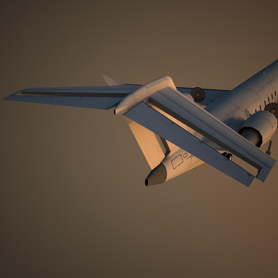 Regional Jet Basic 3d Model