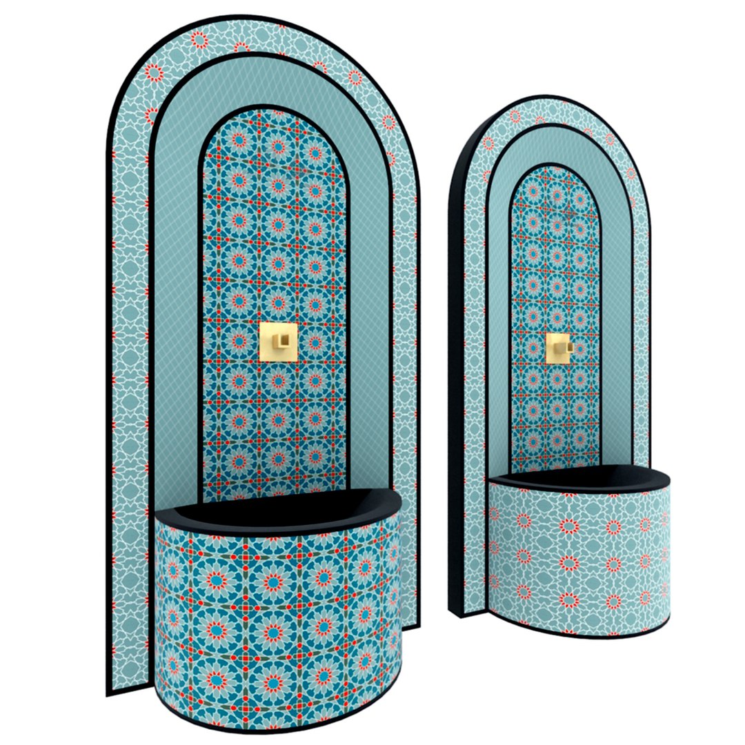 3ds max moroccan fountain 6