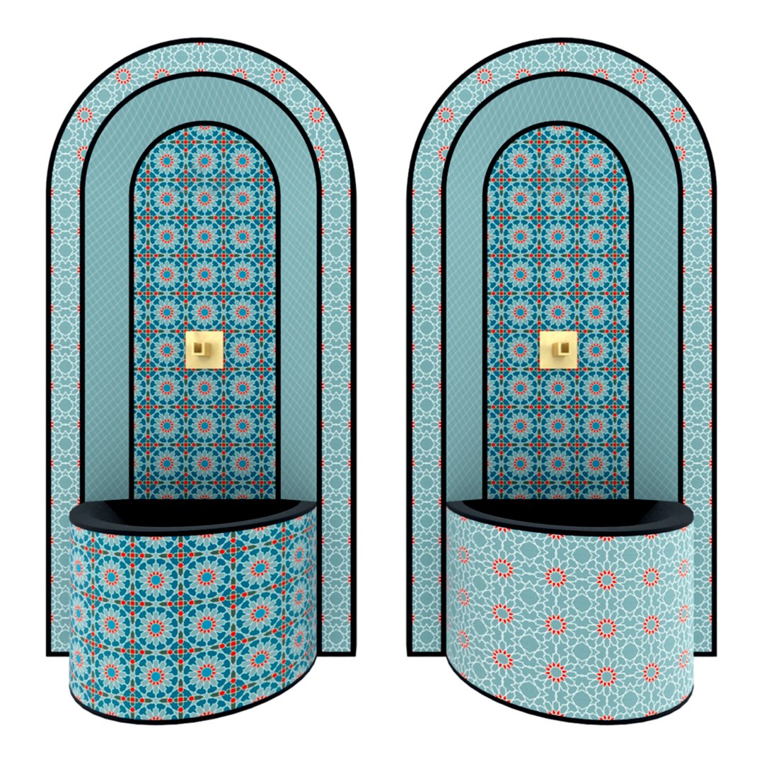 3ds max moroccan fountain 6