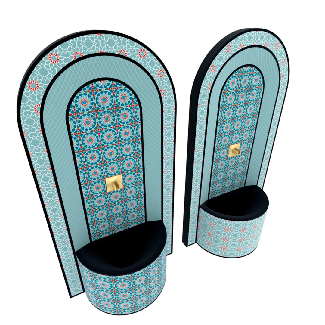 3ds max moroccan fountain 6