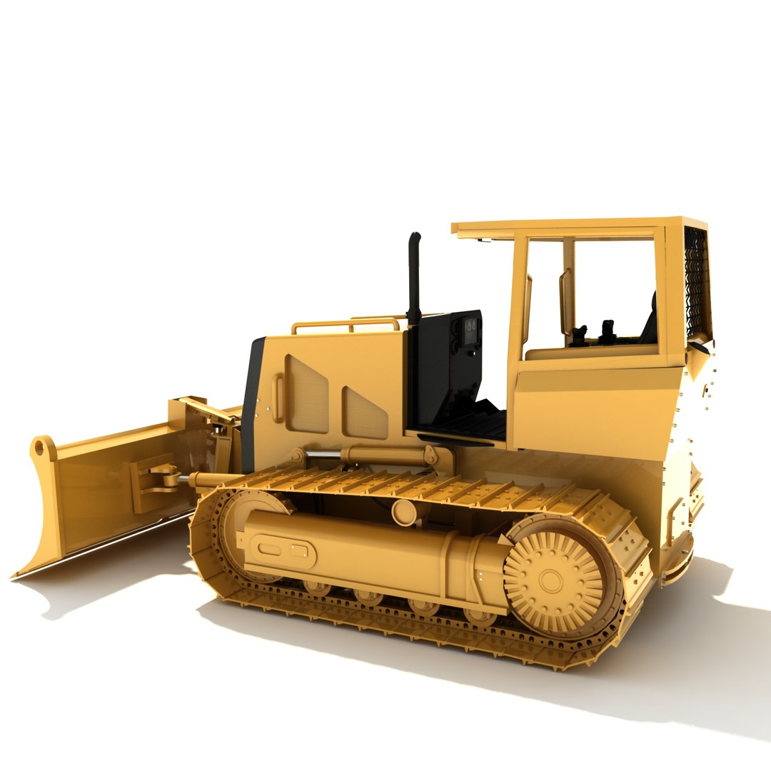 3d Bulldozer Dozer Model