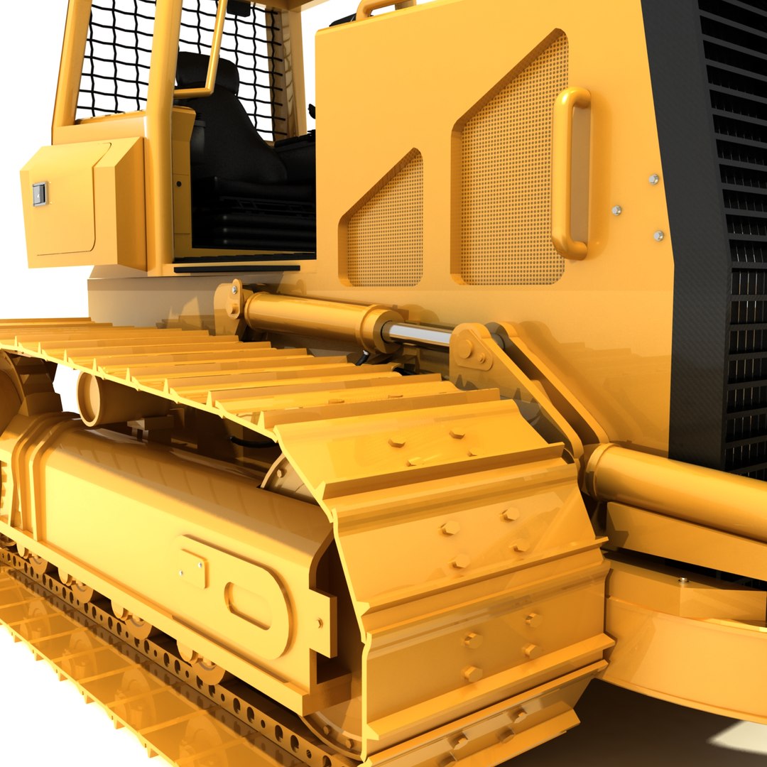 3d Bulldozer Dozer Model