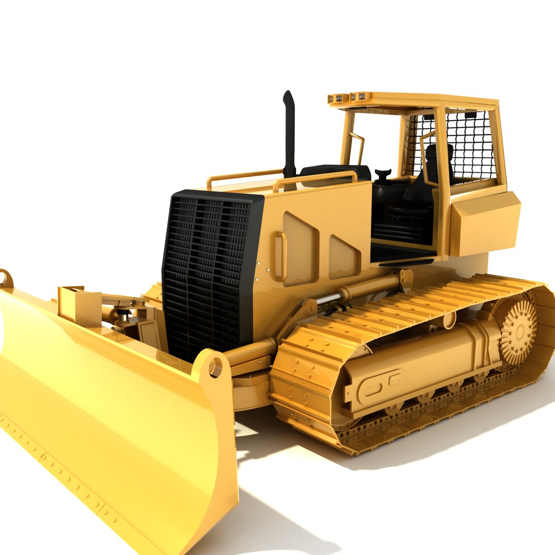 3d Bulldozer Dozer Model