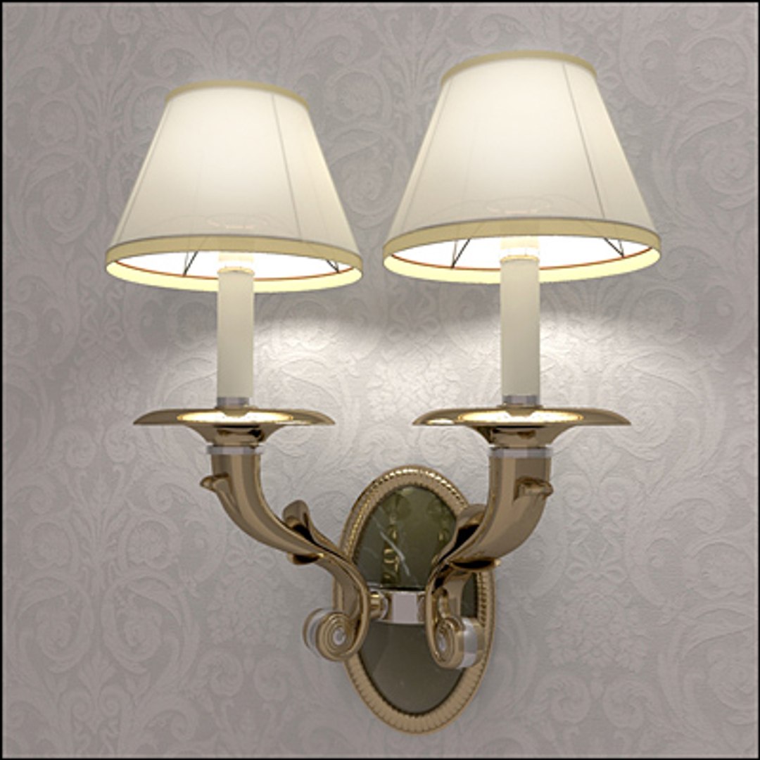 Classic Lamp Lights 3d Model