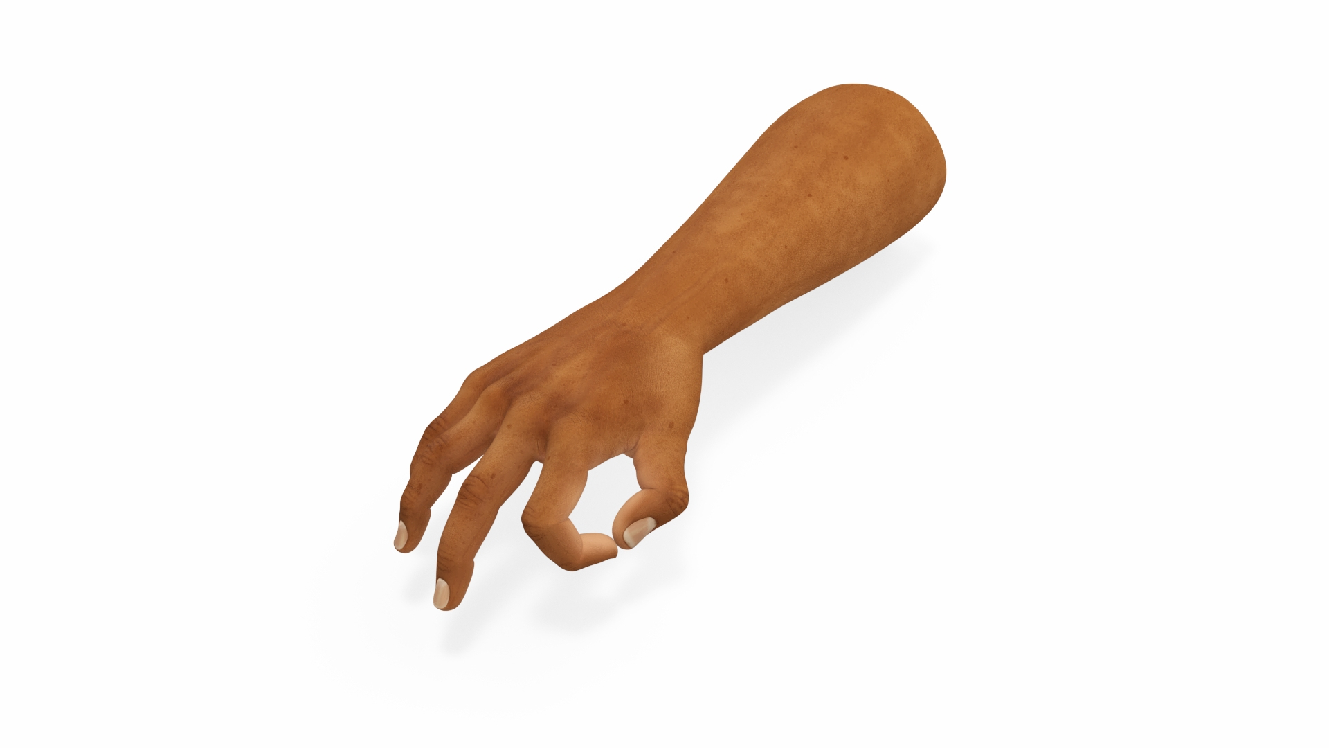 3D Man European Hand OK Pose - TurboSquid 2194739