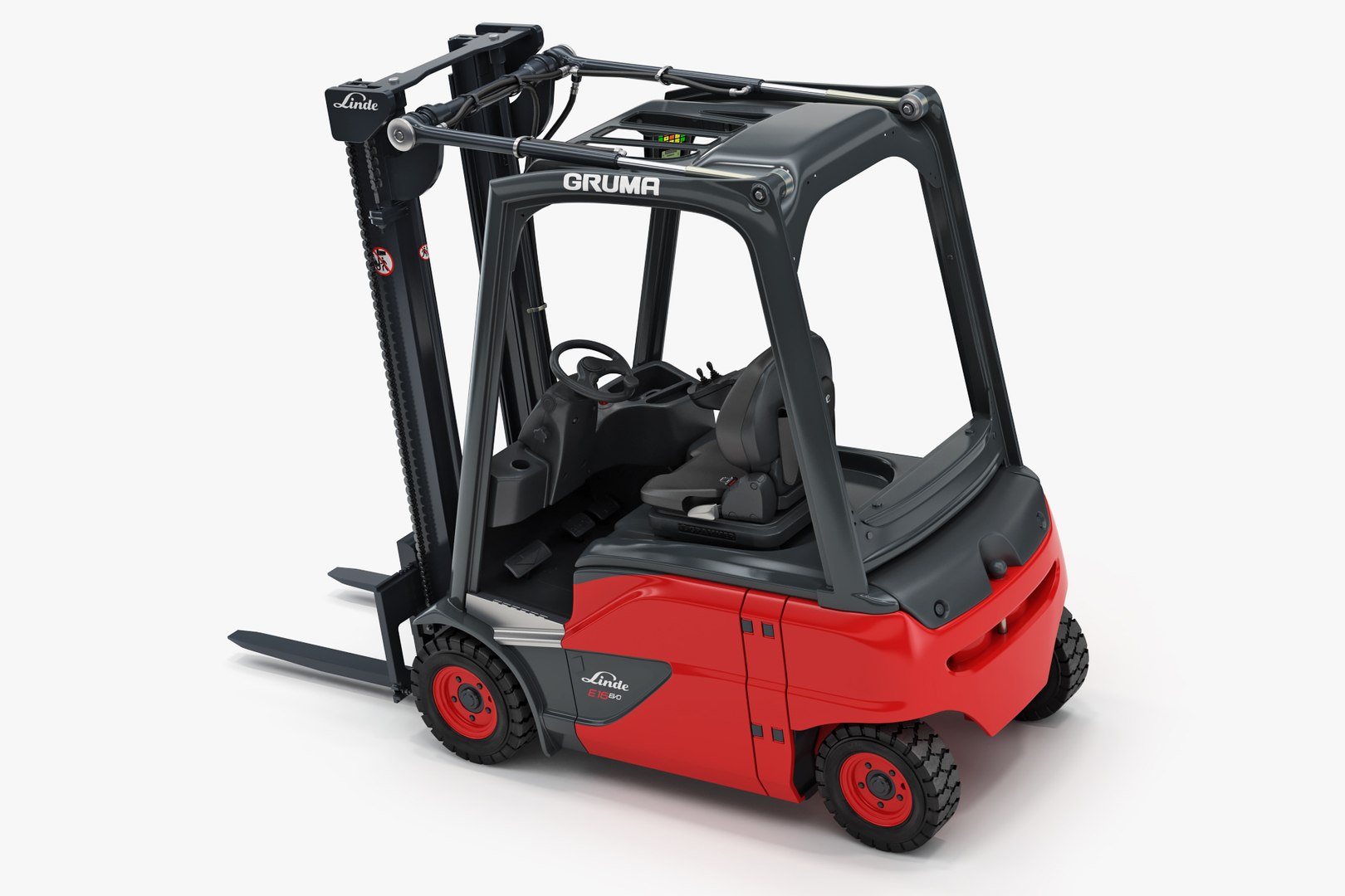 Forklift Linde E16 Rigged Model - TurboSquid 1674953