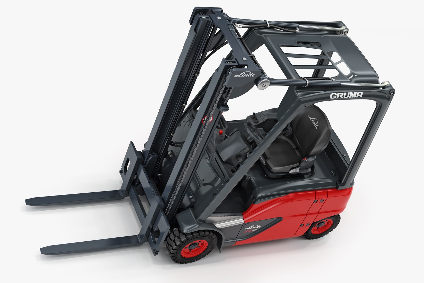 Forklift Linde E16 Rigged Model - TurboSquid 1674953