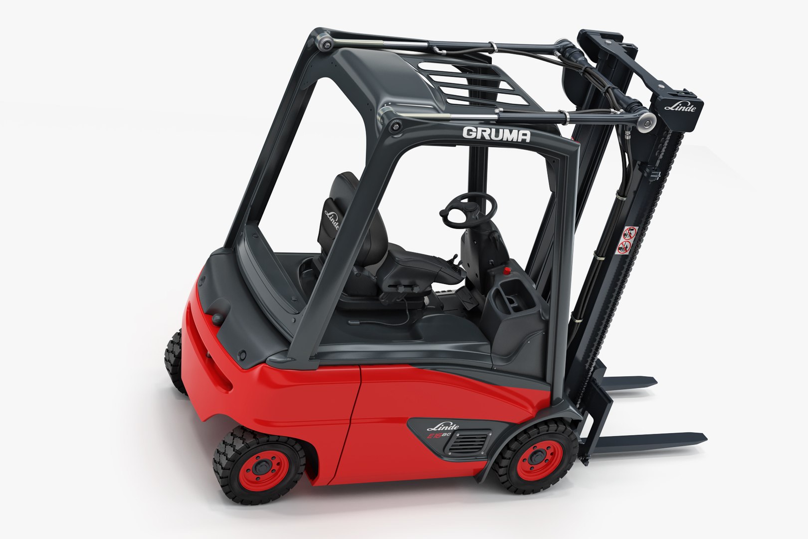 Forklift Linde E16 Rigged Model - TurboSquid 1674953