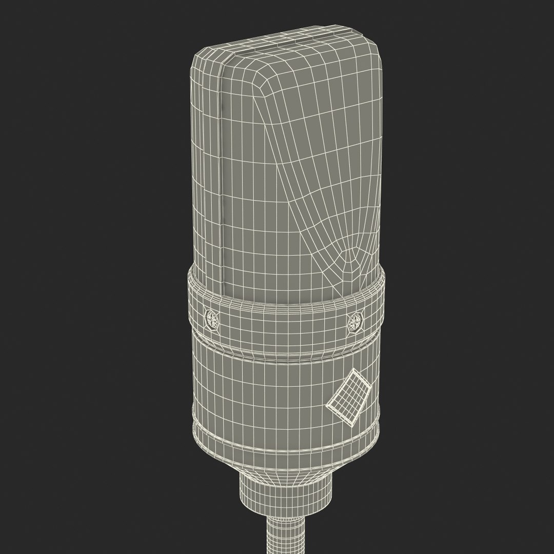 3d condenser microphone generic 3 model
