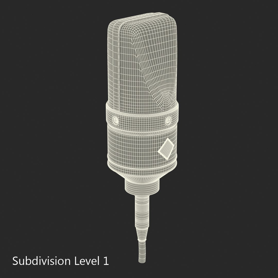 3d condenser microphone generic 3 model