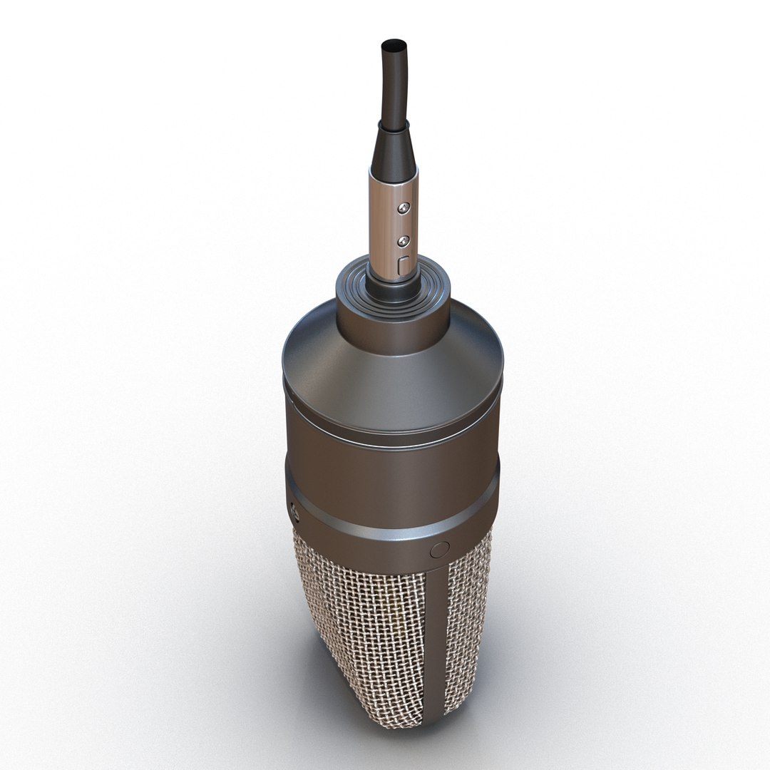 3d condenser microphone generic 3 model