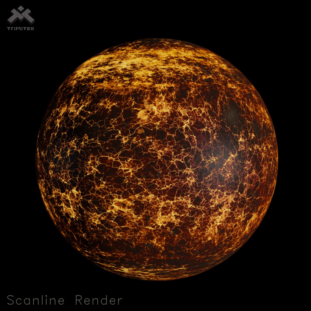 3D Model Lava Planet 01 - 8k PBR - Metal And Gloss Versions - TurboSquid 2180306