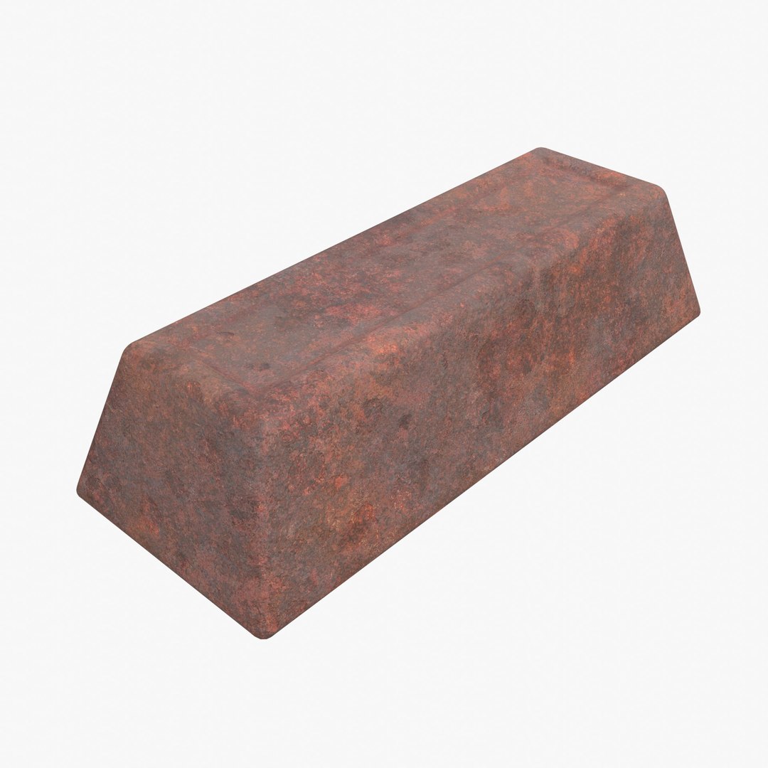 3D Model Rusty Ingot - TurboSquid 2483177