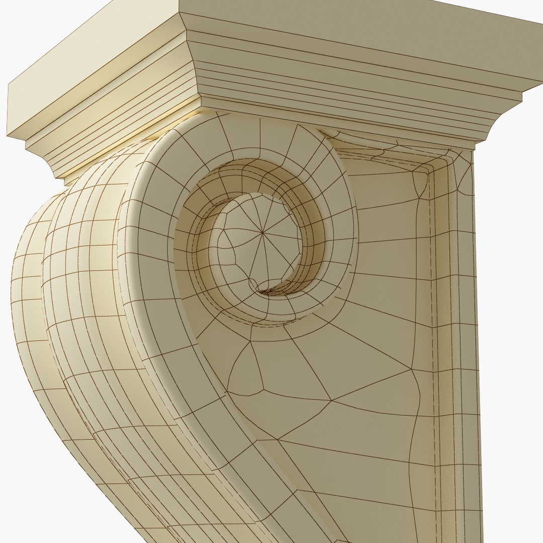 decor wall corbel 3d model