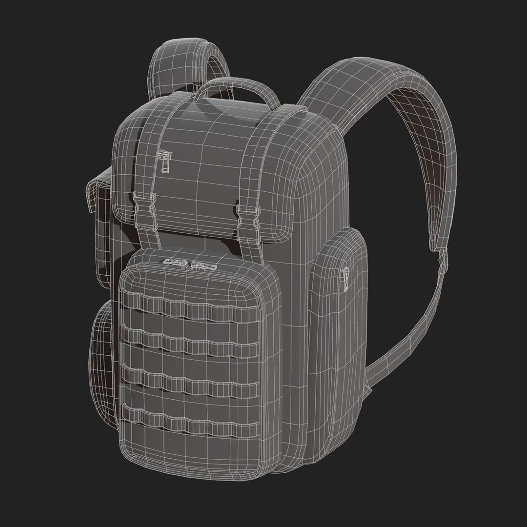 3D Fashion Bag Backpack Model - TurboSquid 1563839