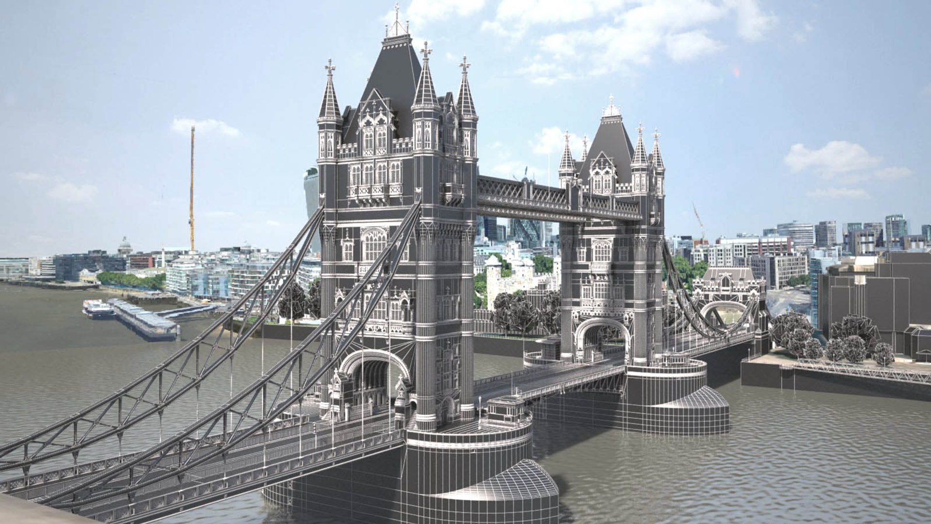 London tower bridge 3D model - TurboSquid 1392069