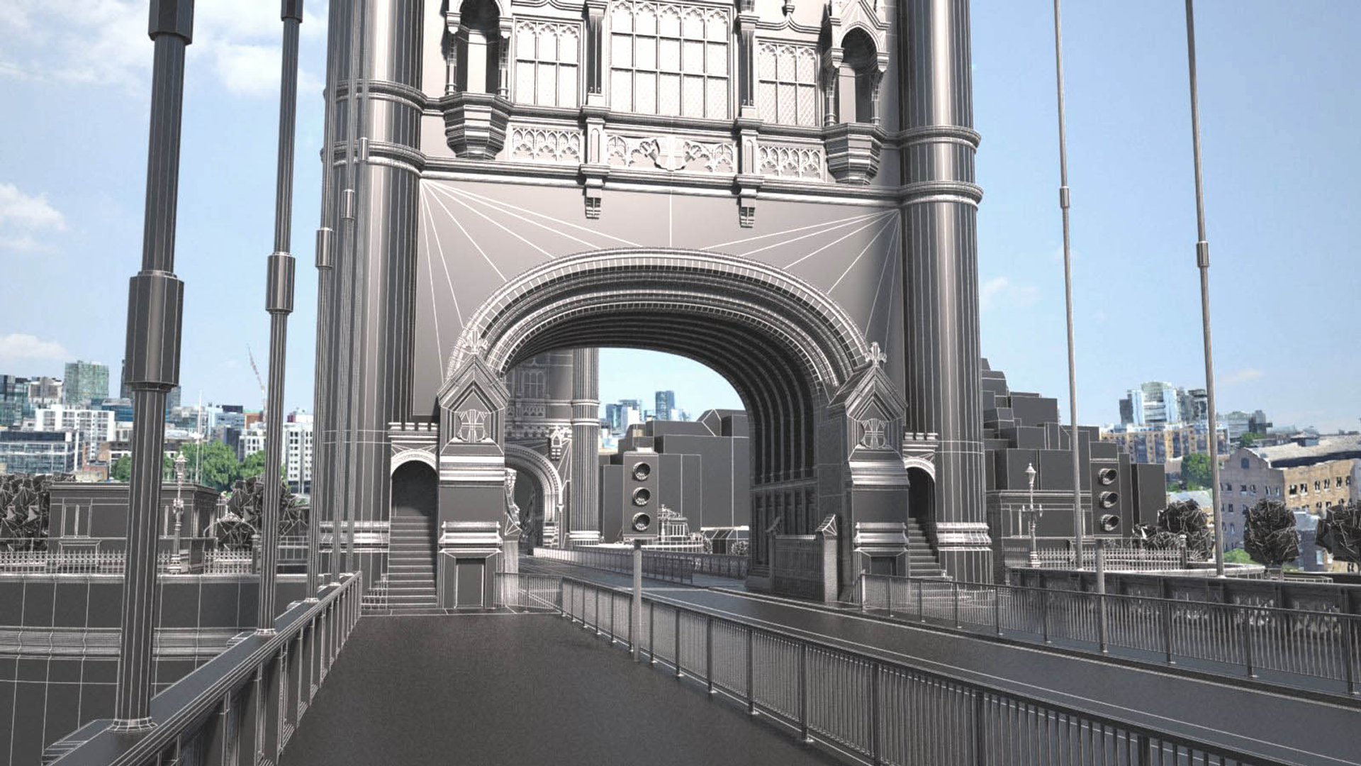 London tower bridge 3D model - TurboSquid 1392069