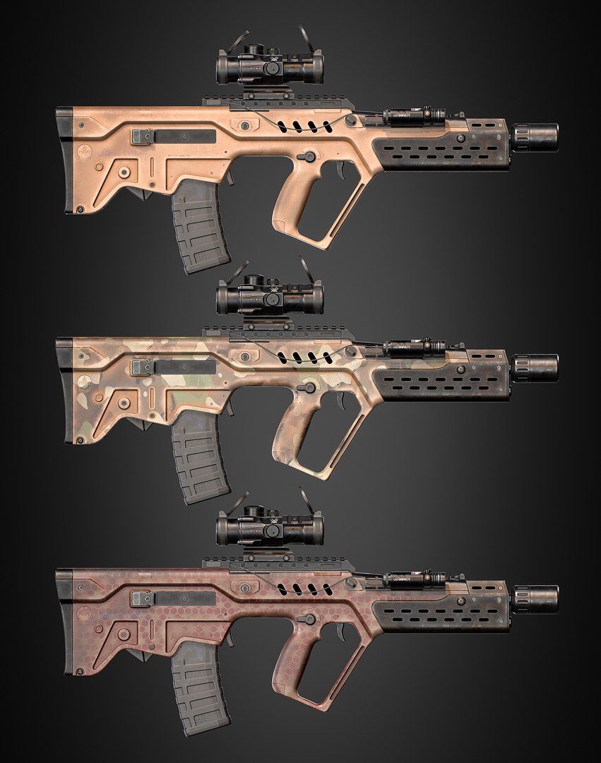 3D Tar 21 Weapon Rifle - TurboSquid 1483229