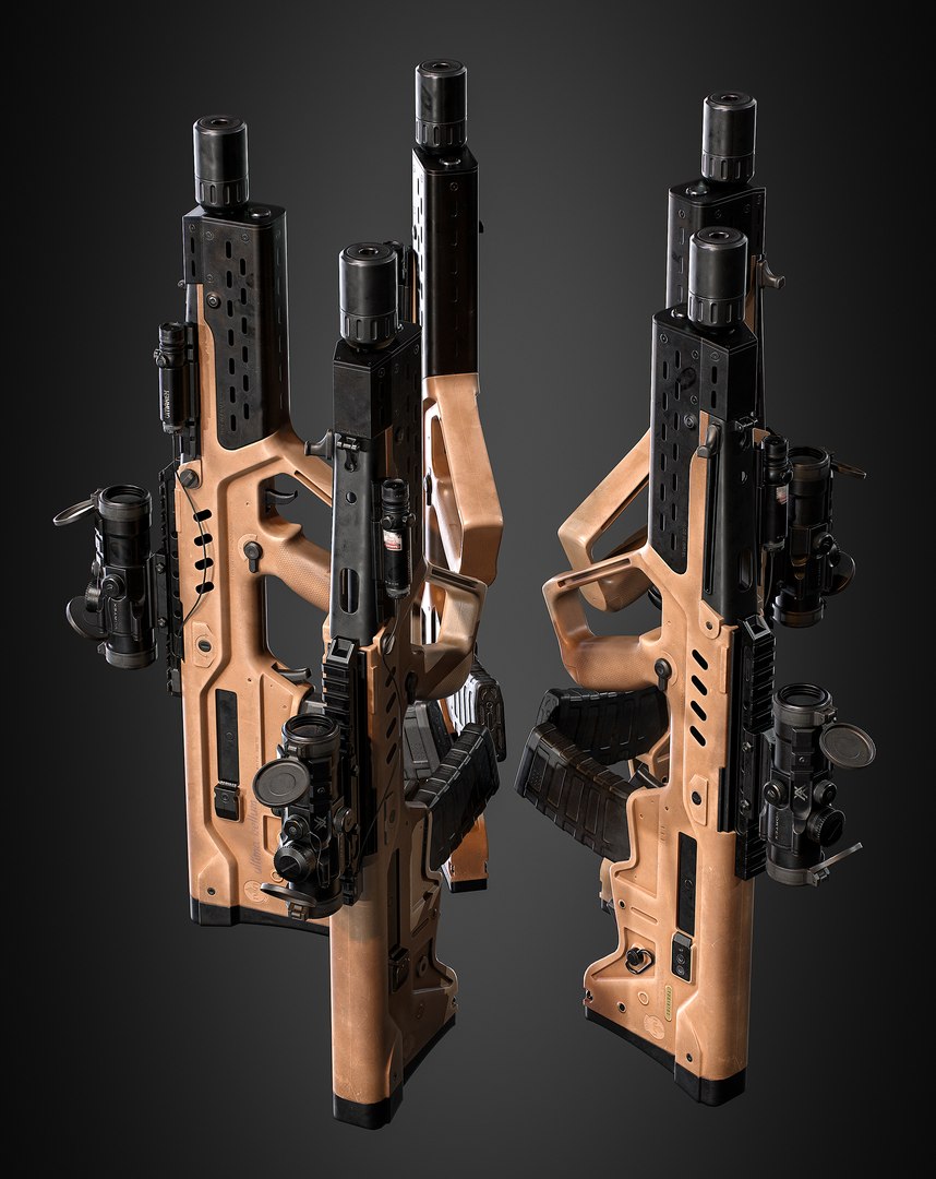 3D Tar 21 Weapon Rifle - TurboSquid 1483229