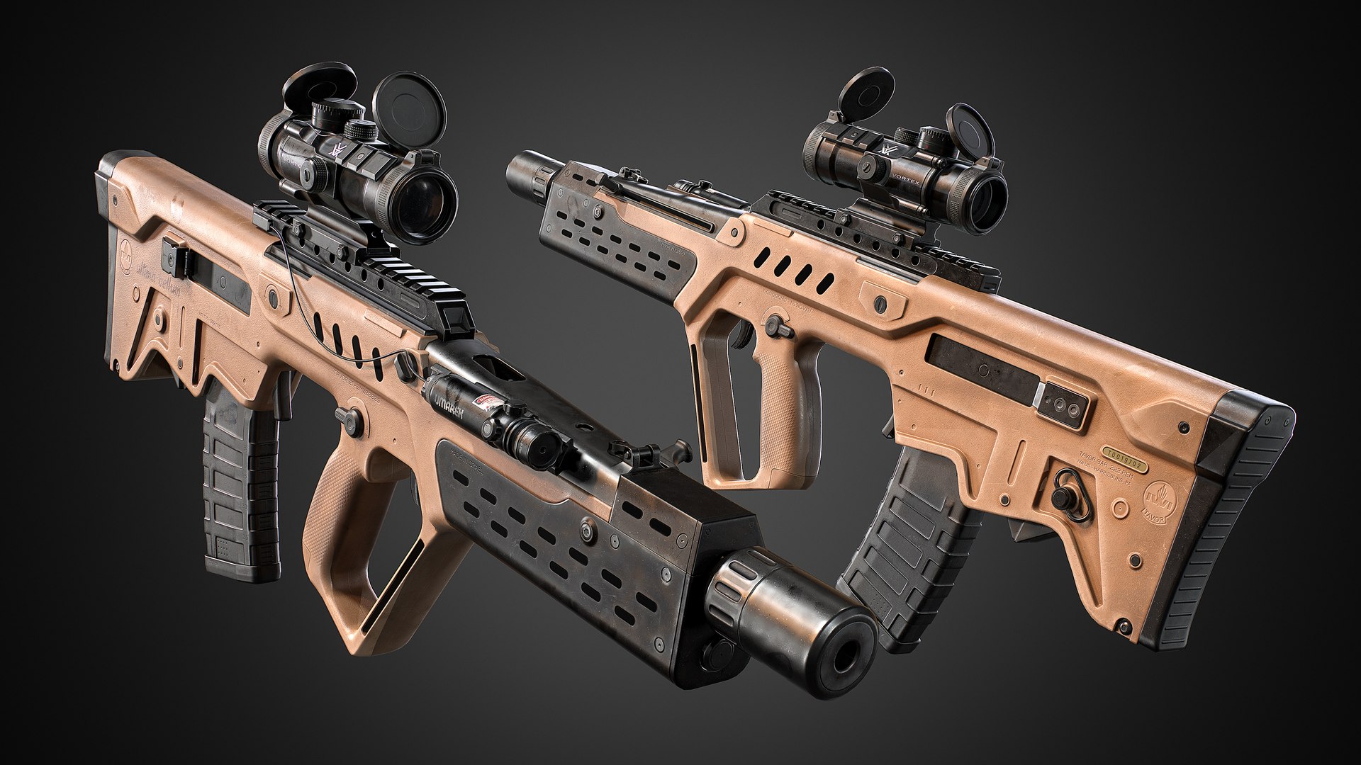 3D Tar 21 Weapon Rifle - TurboSquid 1483229