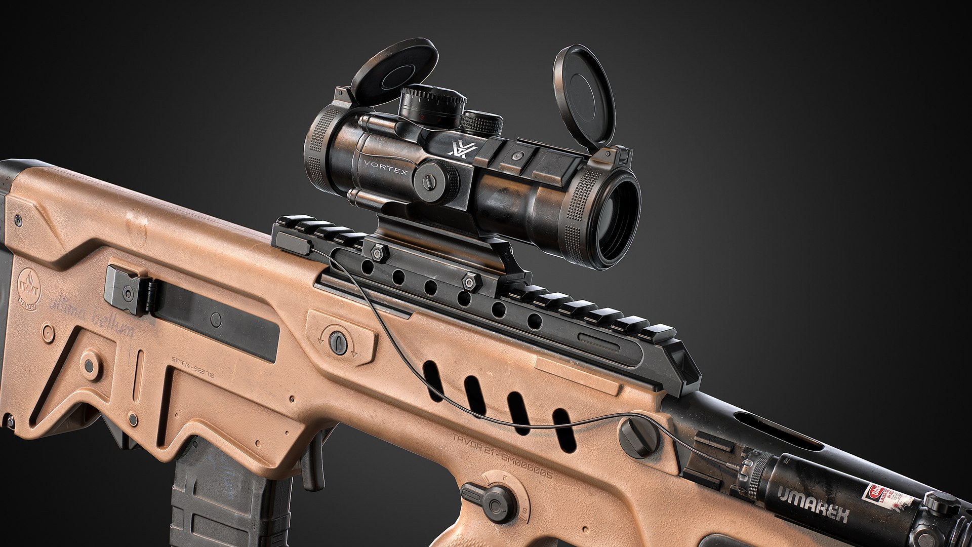 3D Tar 21 Weapon Rifle - TurboSquid 1483229