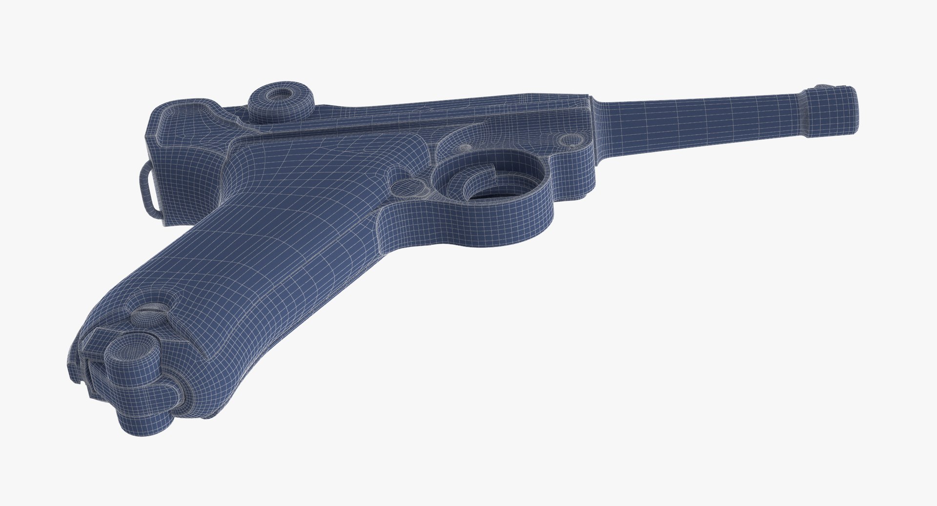 German Luger Pistol Wwii 3d Model