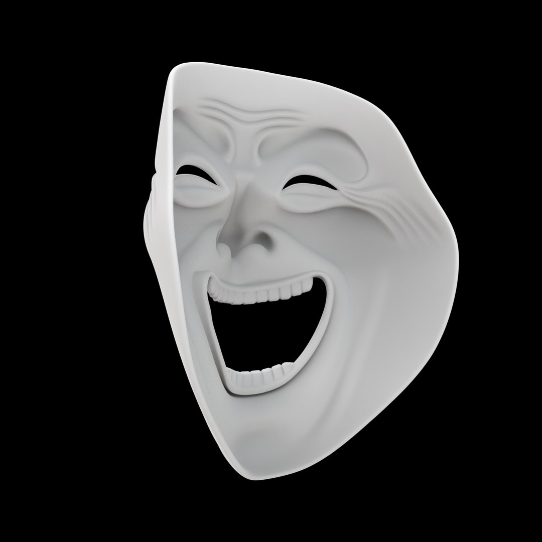 Laughing Mask 3D Print Model Expression Of Joy 3D - TurboSquid 2487297