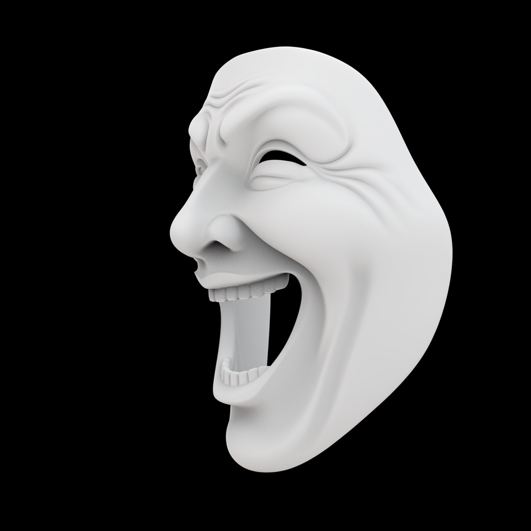 Laughing Mask 3D Print Model Expression Of Joy 3D - TurboSquid 2487297