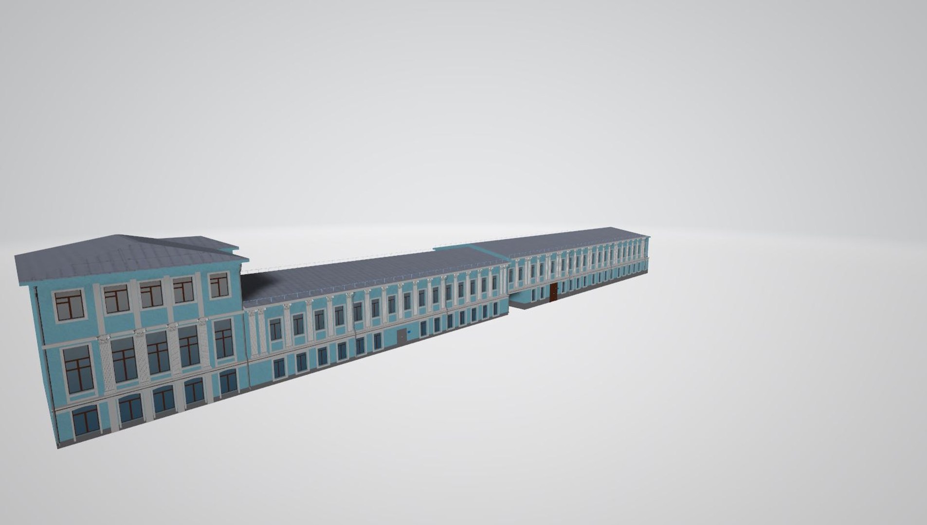 3D Building House School - TurboSquid 1719230