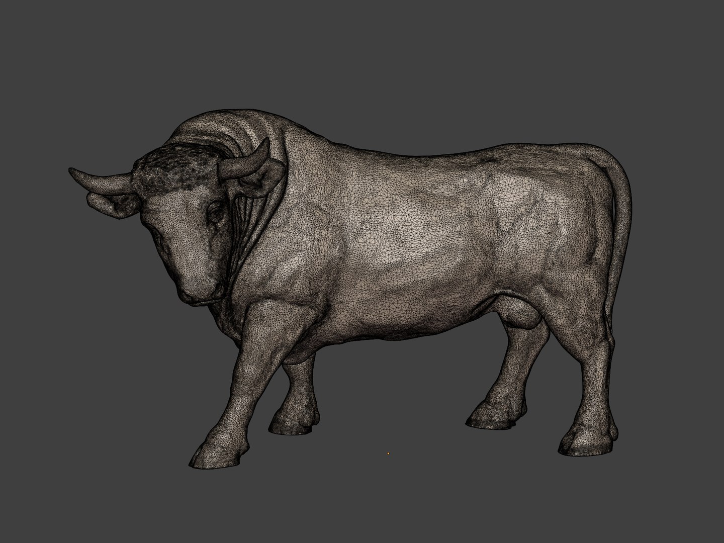 Bull Statue Ready For Printing 3D Model - TurboSquid 1866146