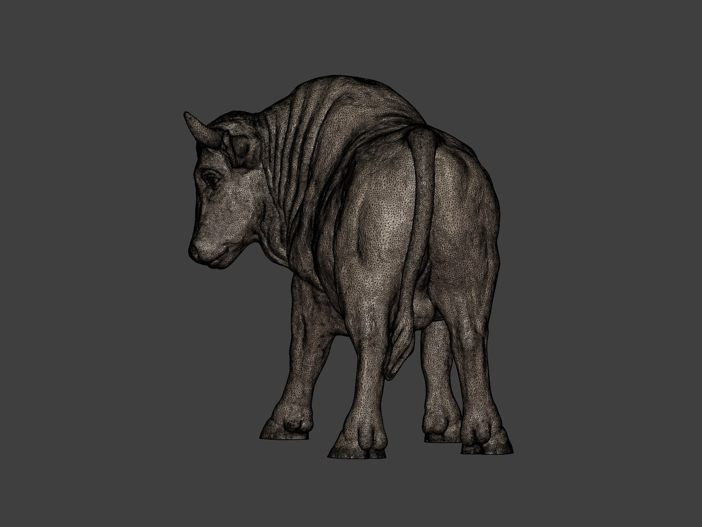 Bull Statue Ready For Printing 3D Model - TurboSquid 1866146