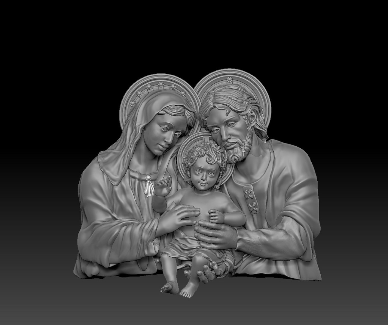 Holy Family 3D Model - TurboSquid 2203825