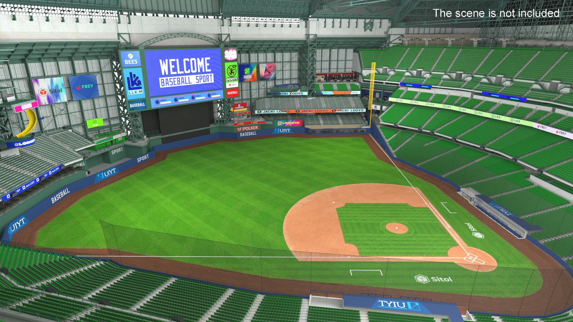Baseball Field 3D Model - TurboSquid 2309954
