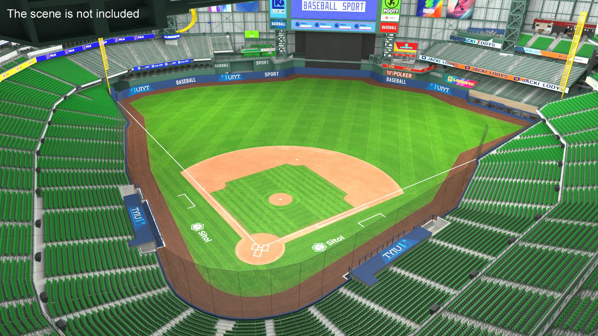 Baseball Field 3D Model - TurboSquid 2309954