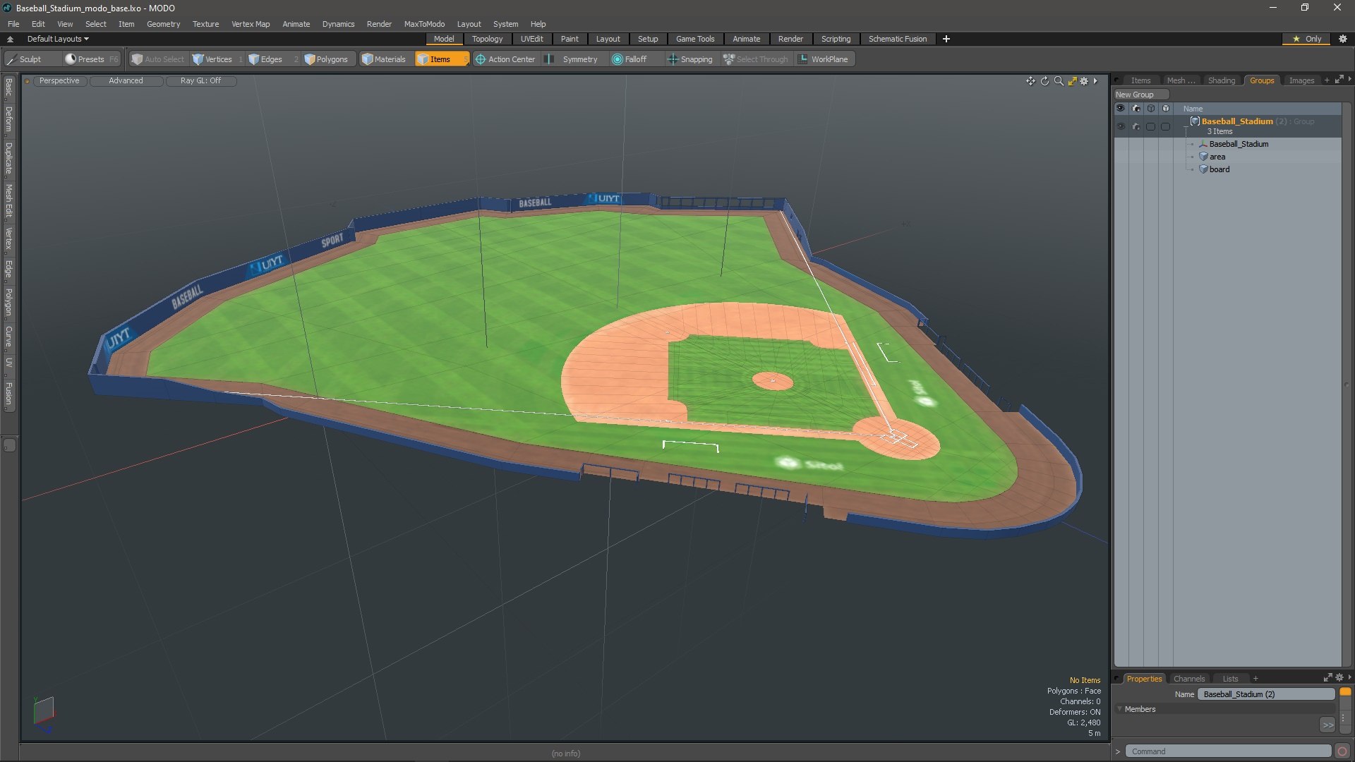 Baseball Field 3D Model - TurboSquid 2309954