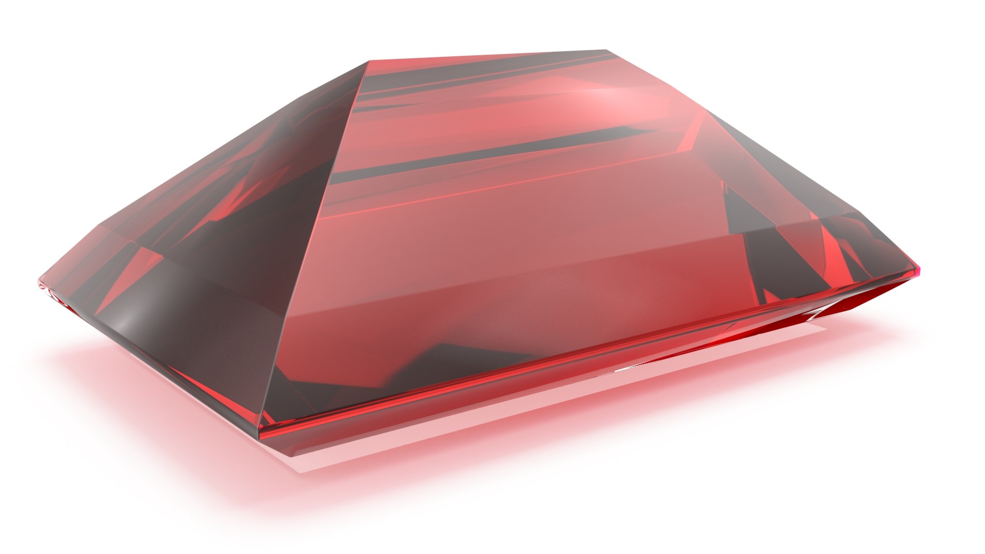 Baguette Cut Ruby 3D Model - TurboSquid 1850806