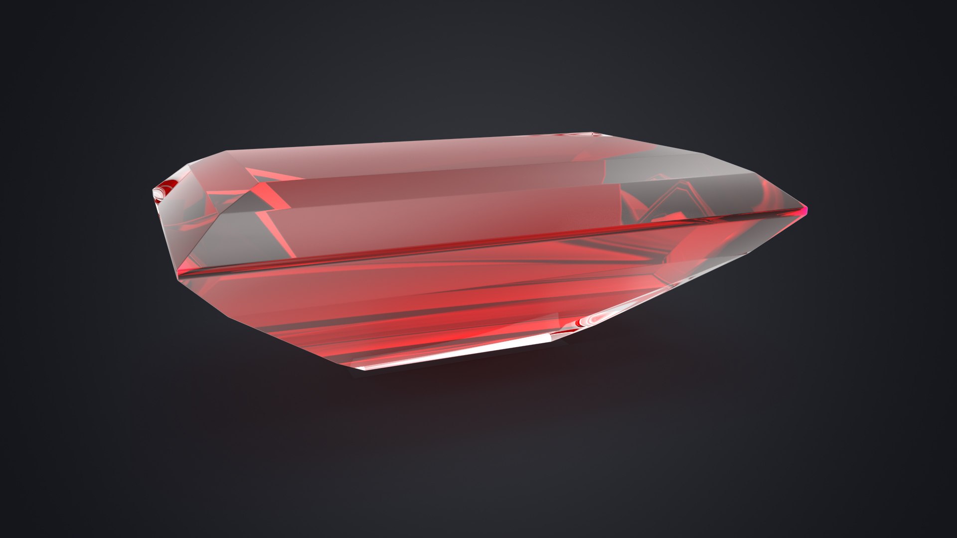 Baguette Cut Ruby 3D model - TurboSquid 1850806