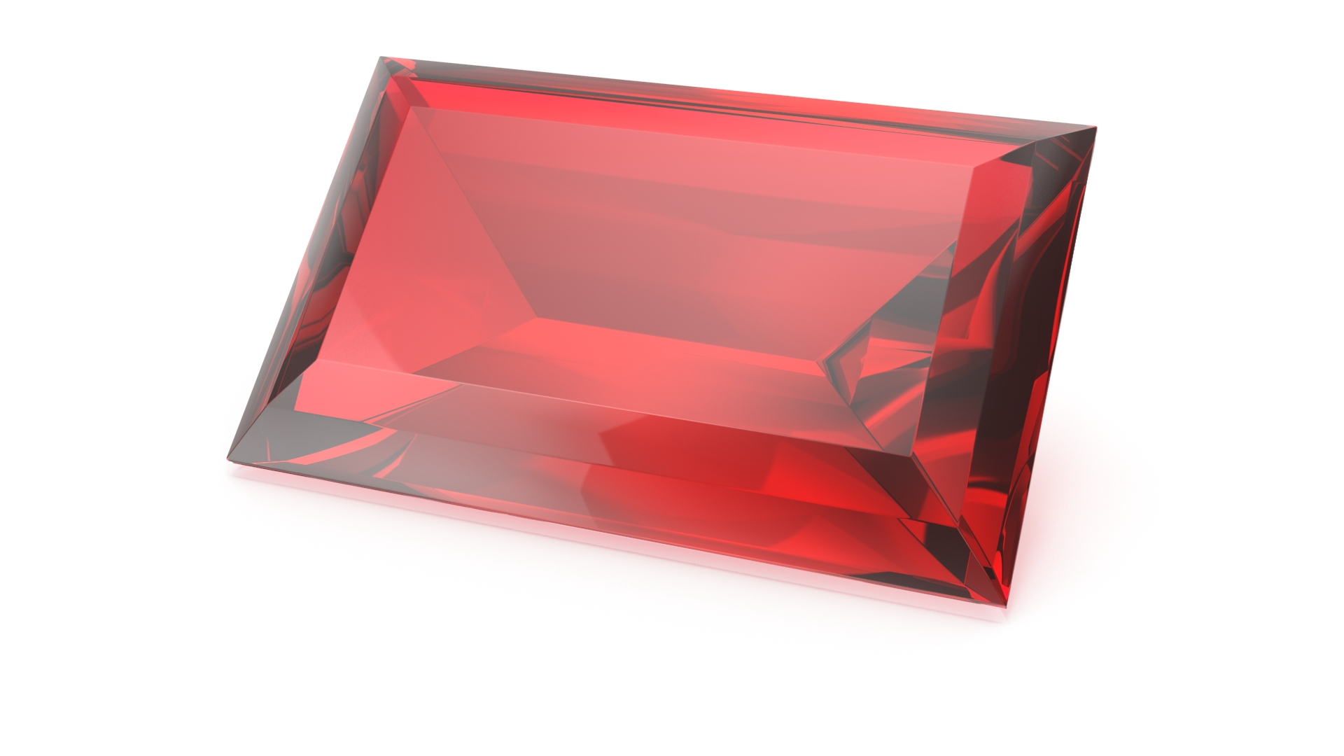 Baguette Cut Ruby 3D Model - TurboSquid 1850806