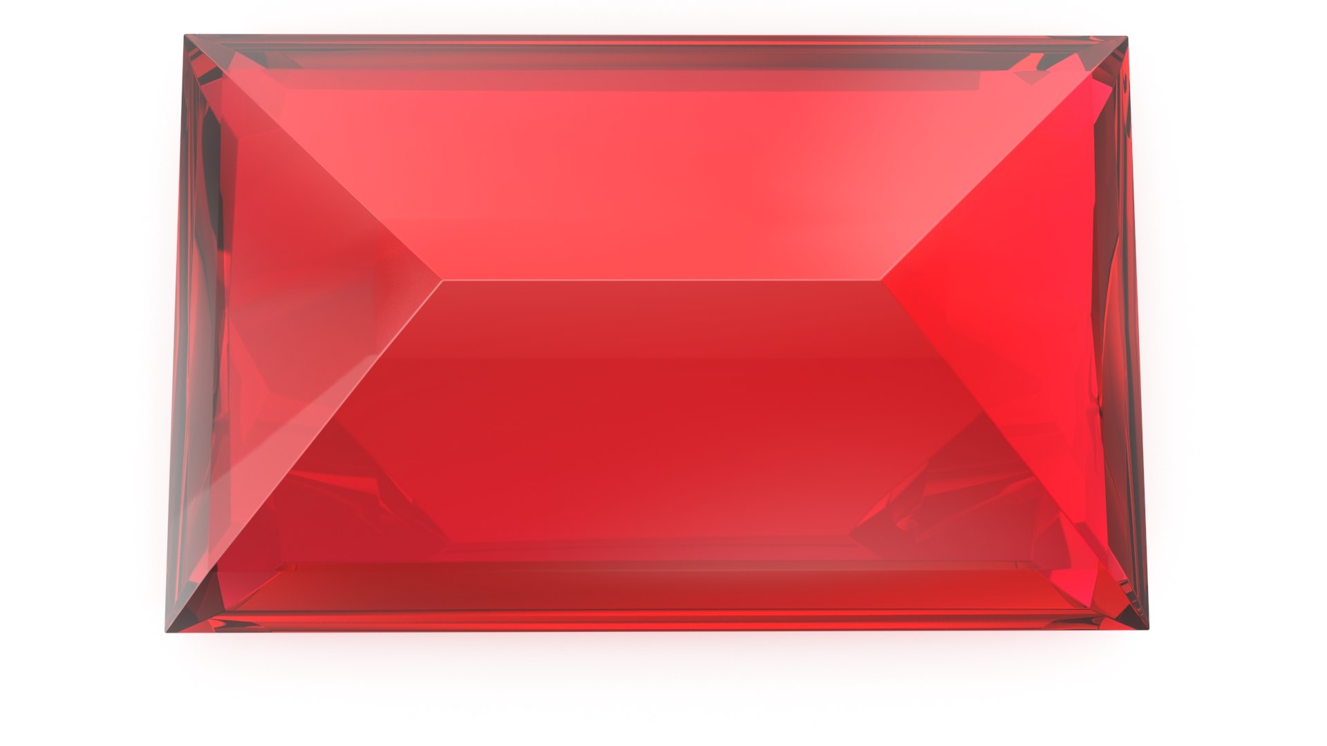 Baguette Cut Ruby 3D Model - TurboSquid 1850806