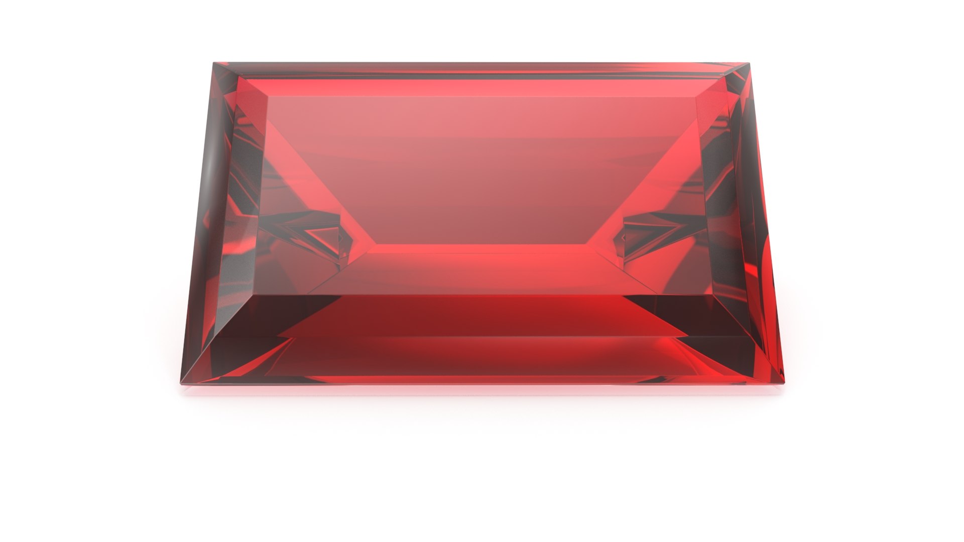 Baguette Cut Ruby 3D Model - TurboSquid 1850806