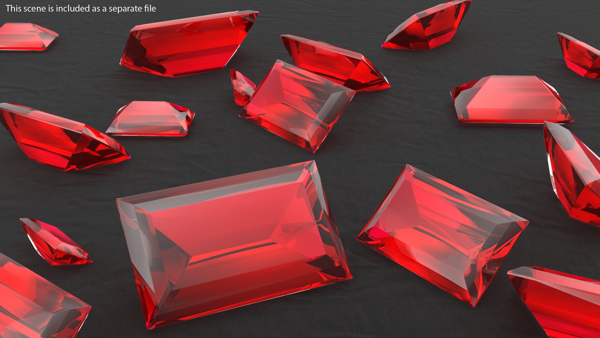 Baguette Cut Ruby 3D Model - TurboSquid 1850806