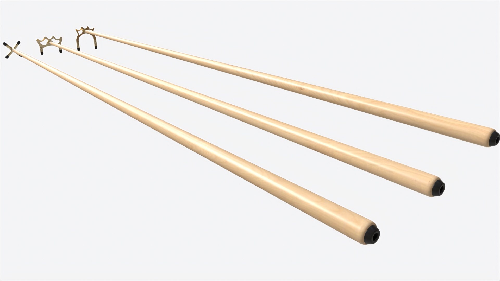 Billiard Cue Bridge Set 3D Model - TurboSquid 2073366