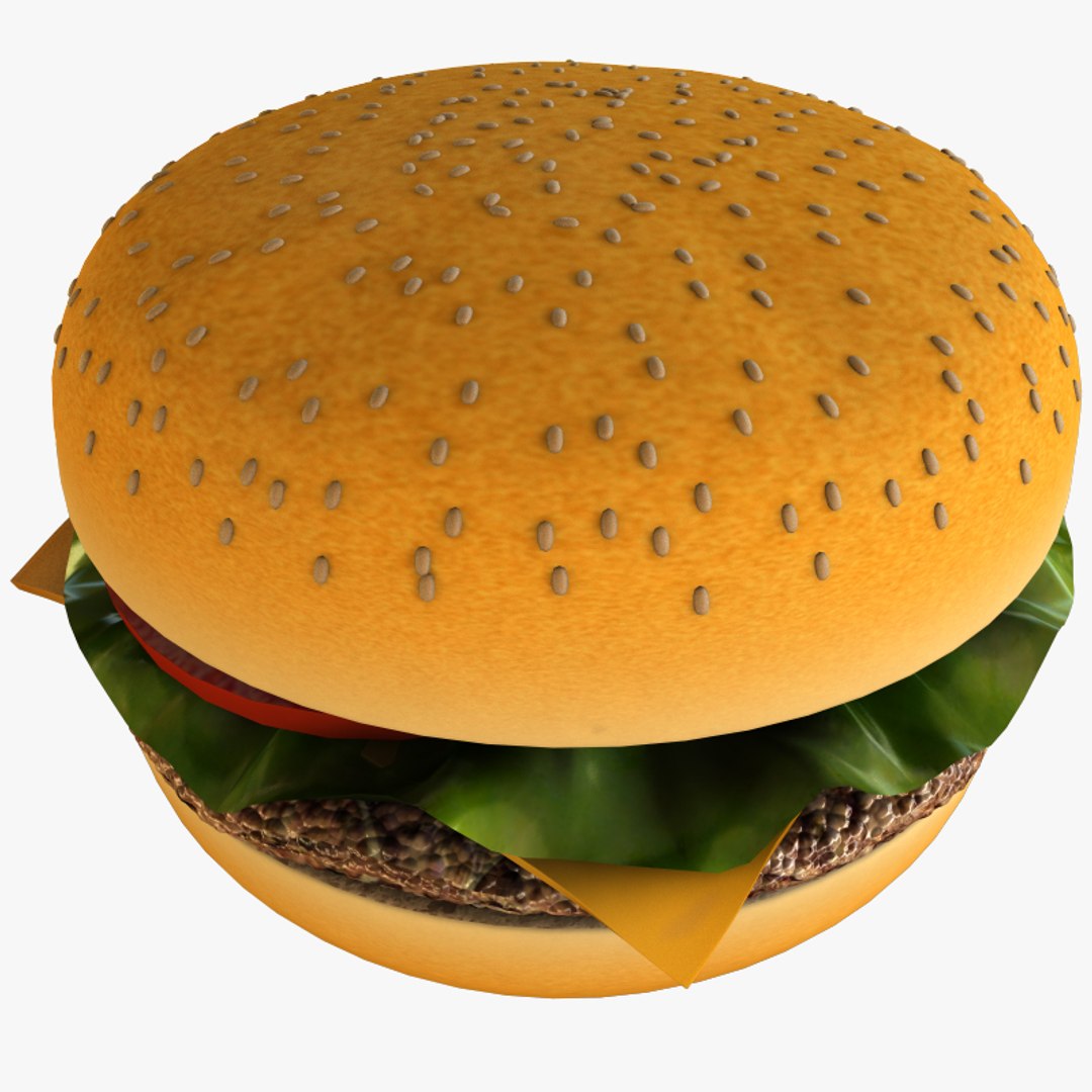 Cheeseburger Burger Cheese 3d Model