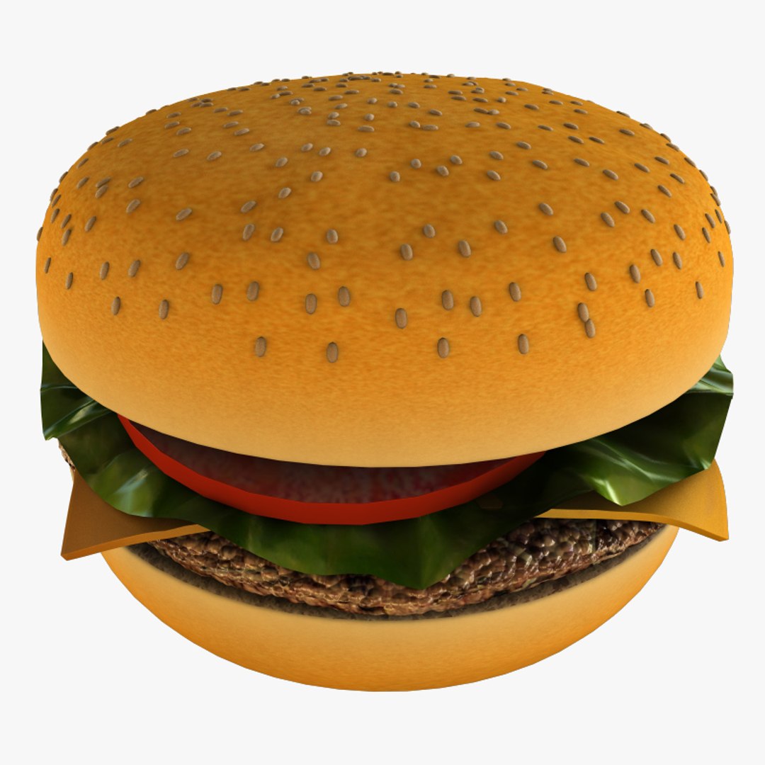 Cheeseburger Burger Cheese 3d Model