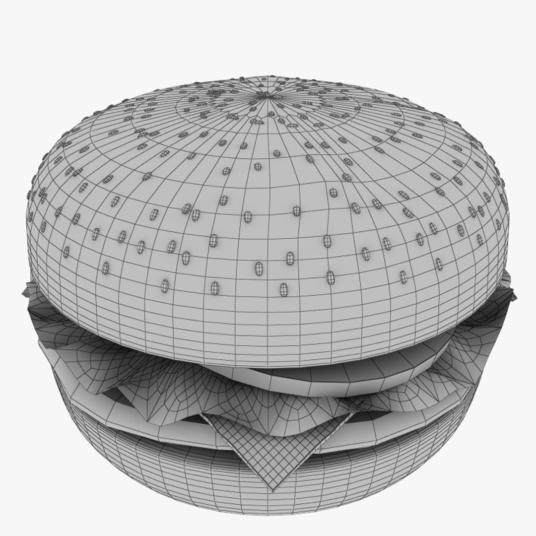 Cheeseburger Burger Cheese 3d Model