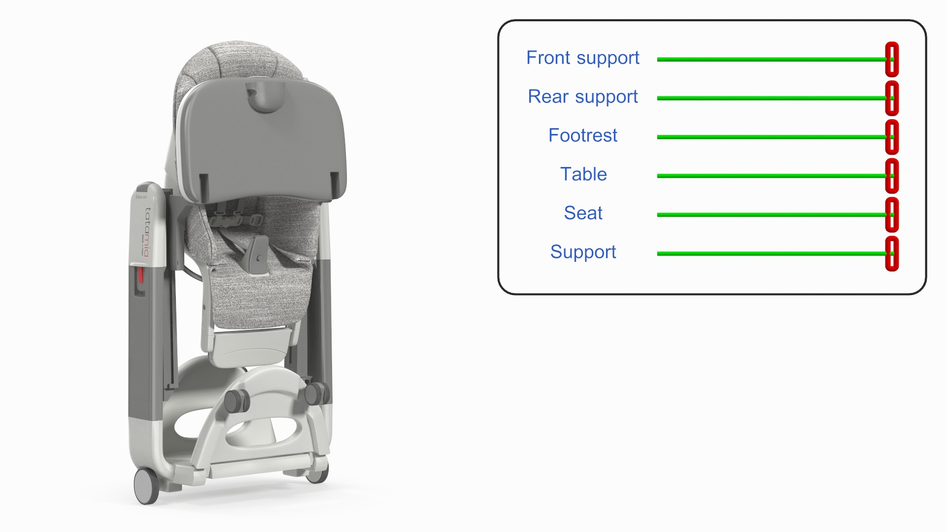 Tatamia High Chair Vertical Grey Rigged 3D - TurboSquid 2166932