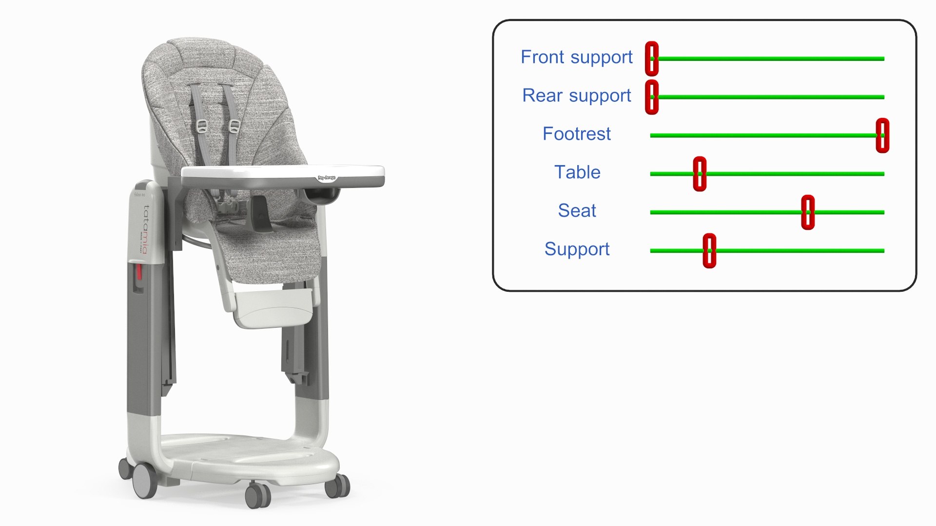 Tatamia High Chair Vertical Grey Rigged 3D - TurboSquid 2166932