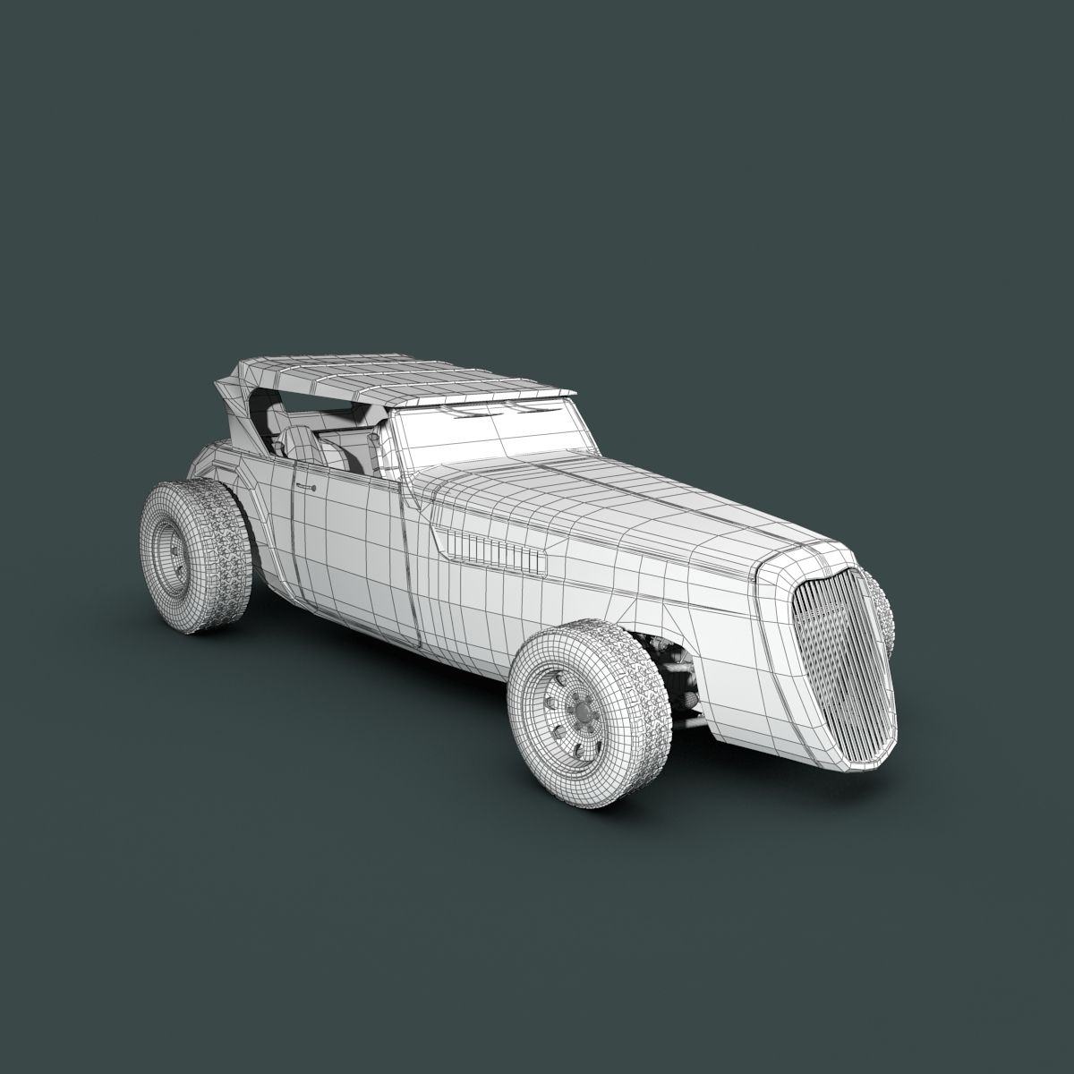 3d model hot rod