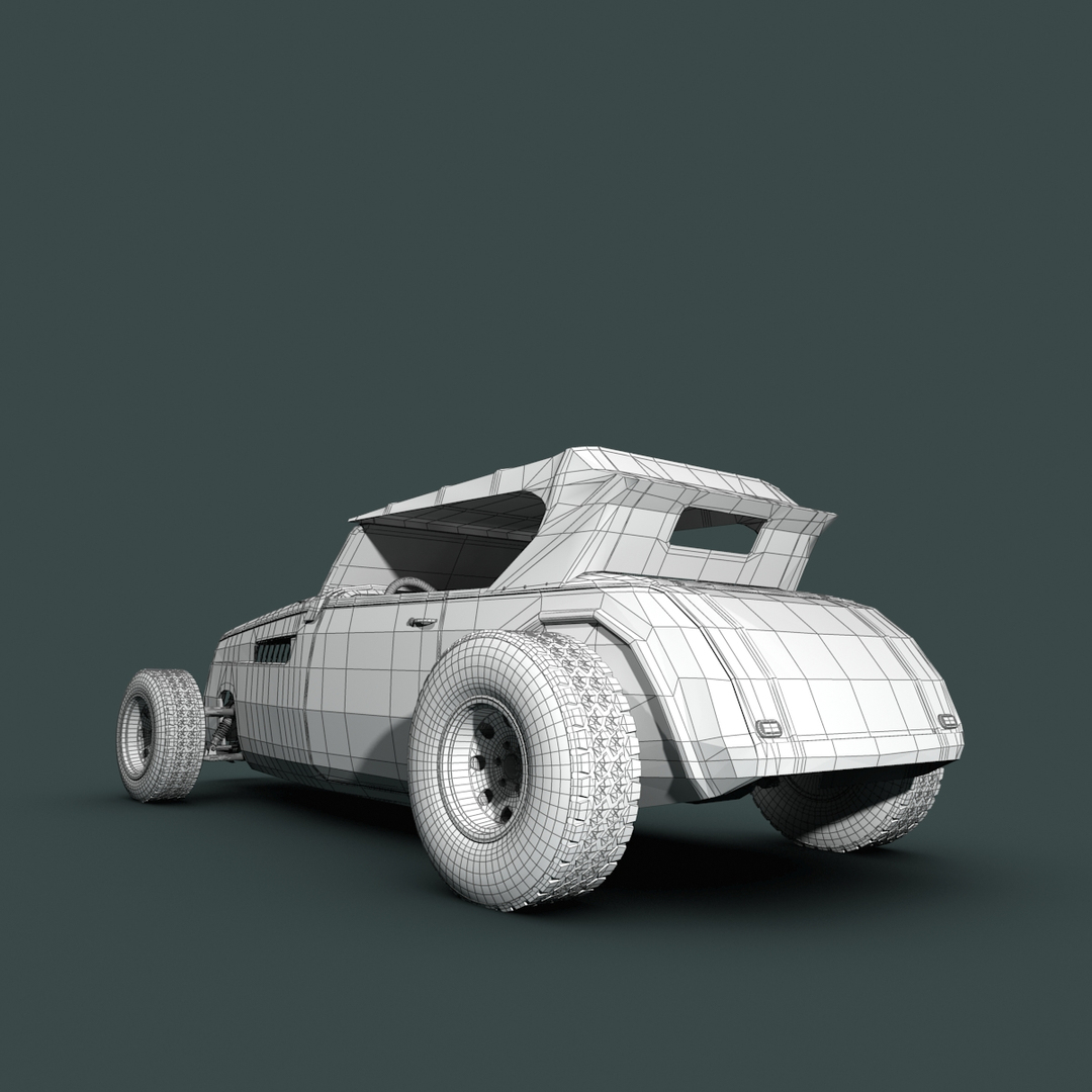 3d model hot rod