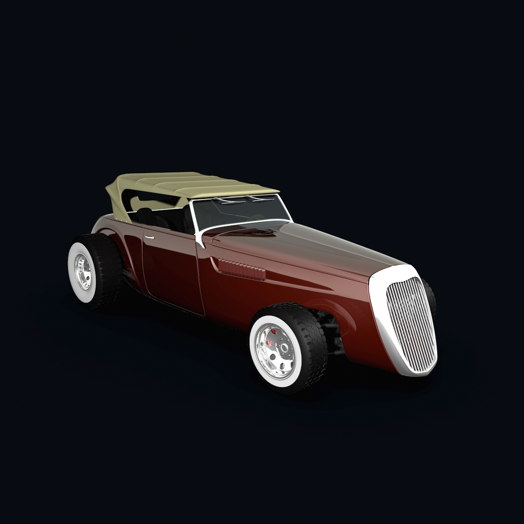 3d model hot rod